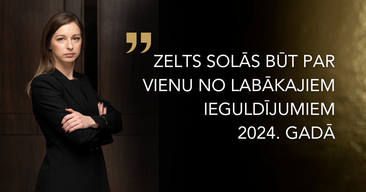 Lielāko banku zelta cenas prognoze - Tavex Latvia